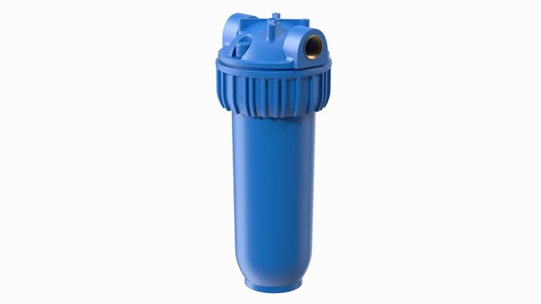 modelo 3d Carcasa del filtro de agua azul - TurboSquid 1735836