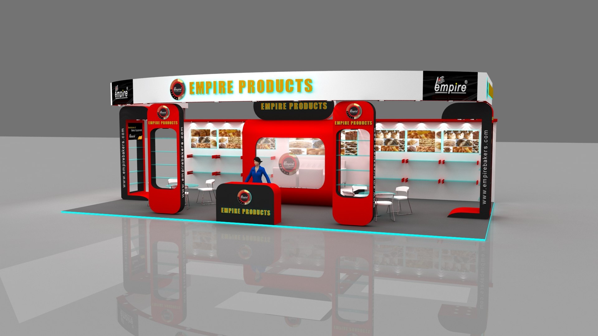 3 Side Open Stand 3D Model - TurboSquid 1988282