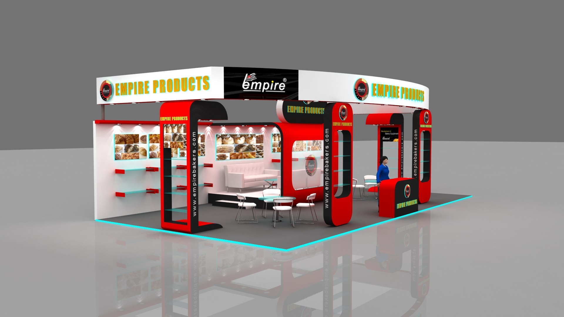 3 Side Open Stand 3D Model - TurboSquid 1988282