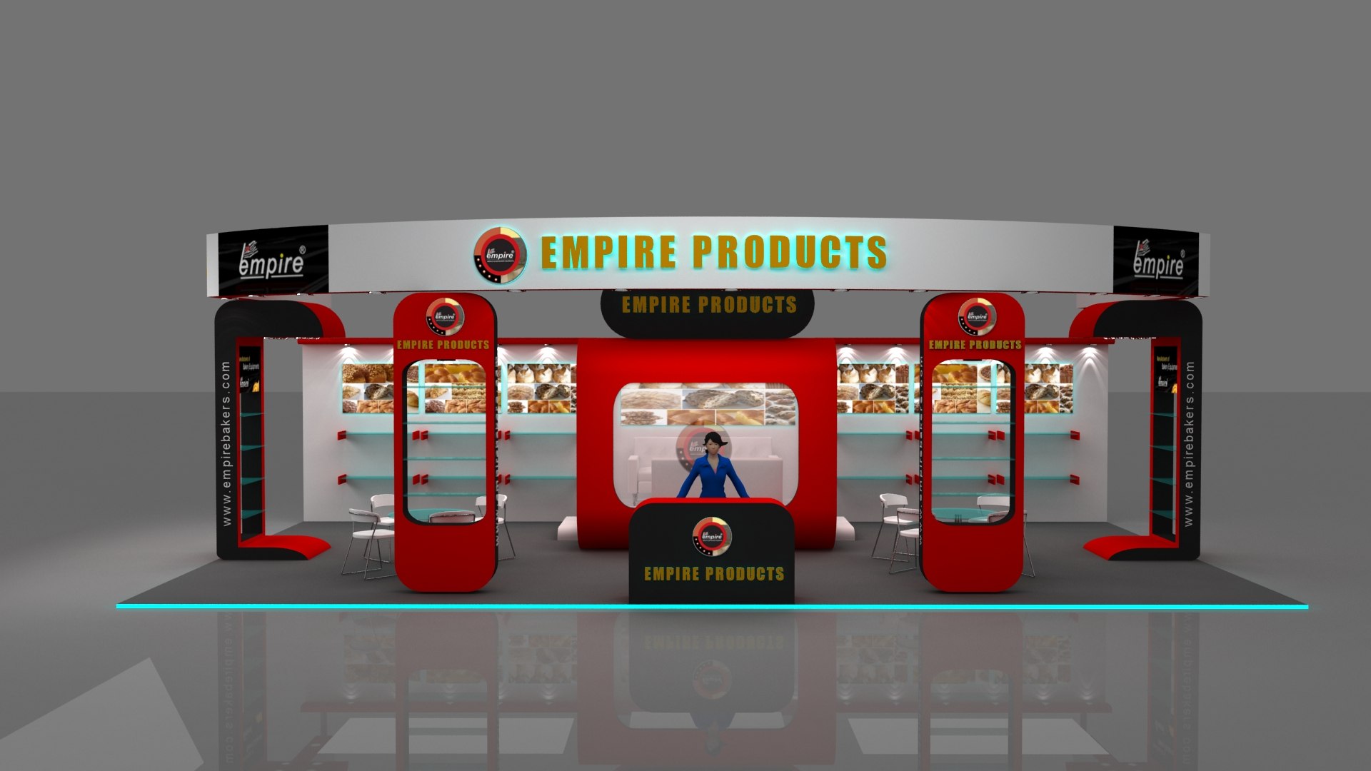 3 Side Open Stand 3D Model - TurboSquid 1988282