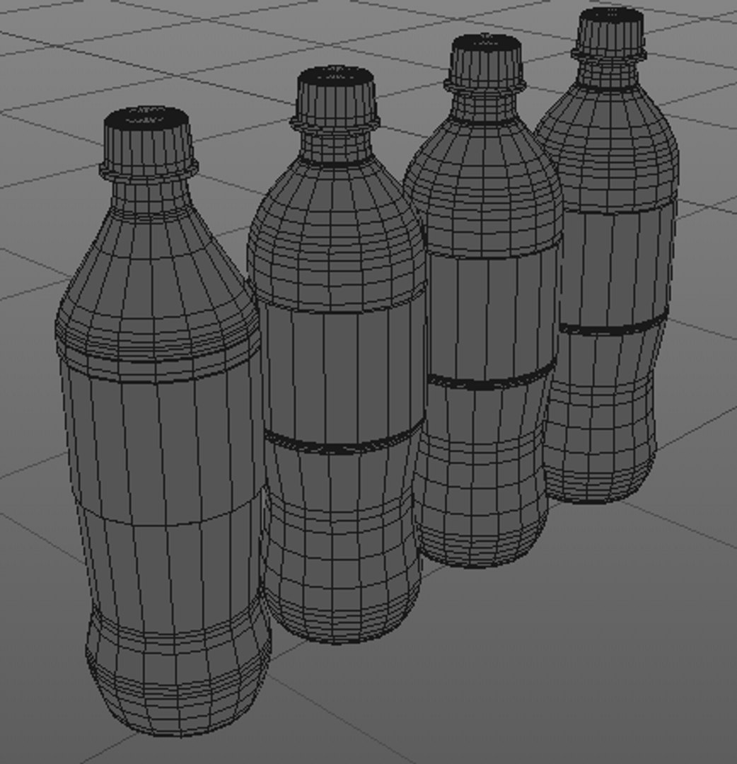bottles products 3d dxf