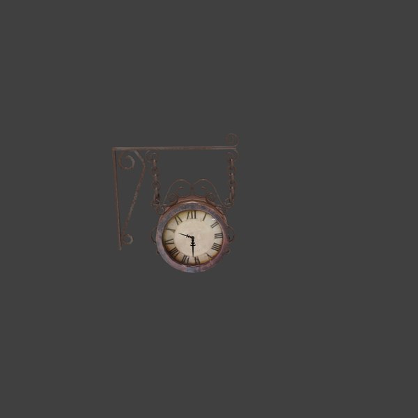 3D old clock model - TurboSquid 1523599
