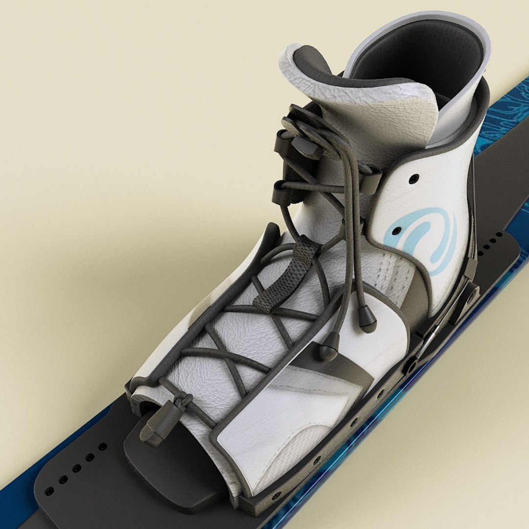 3d model skis modelled