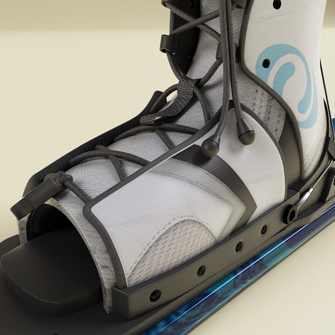 3d model skis modelled