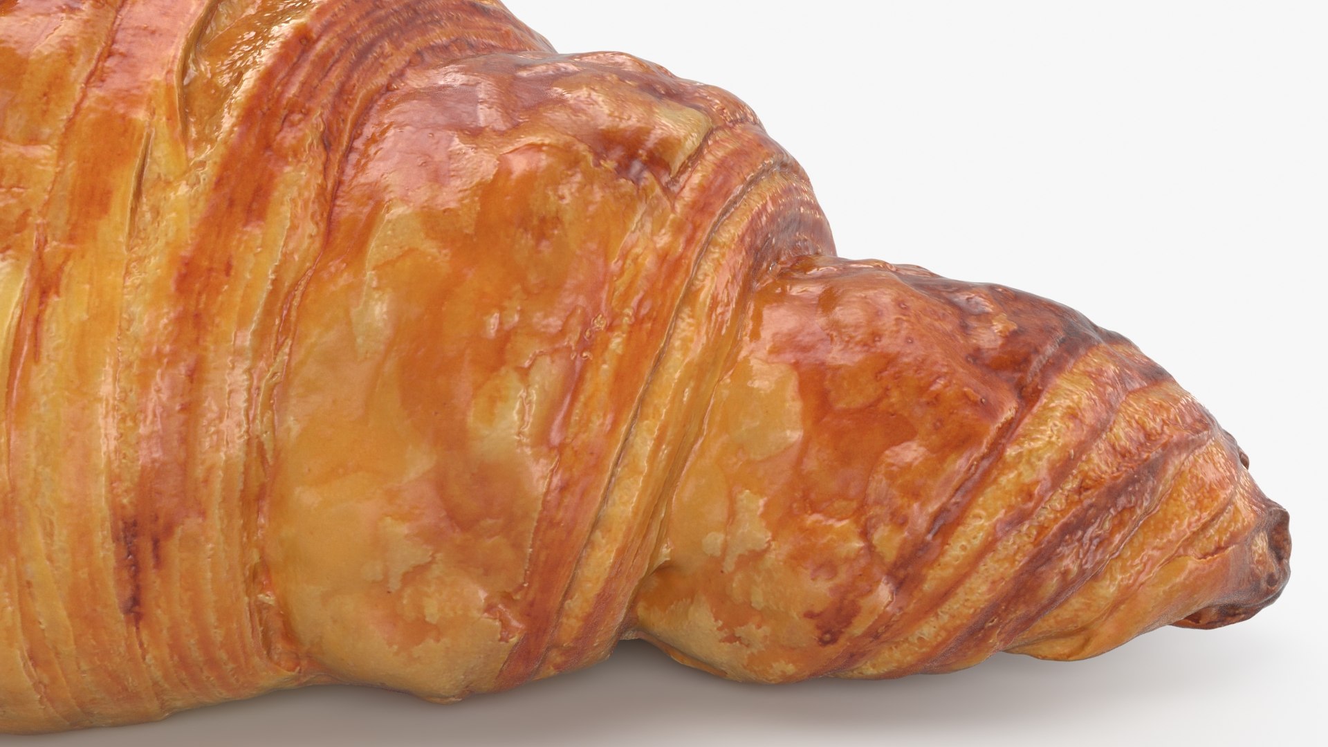 Classic Butter Croissant Half model - TurboSquid 2129467