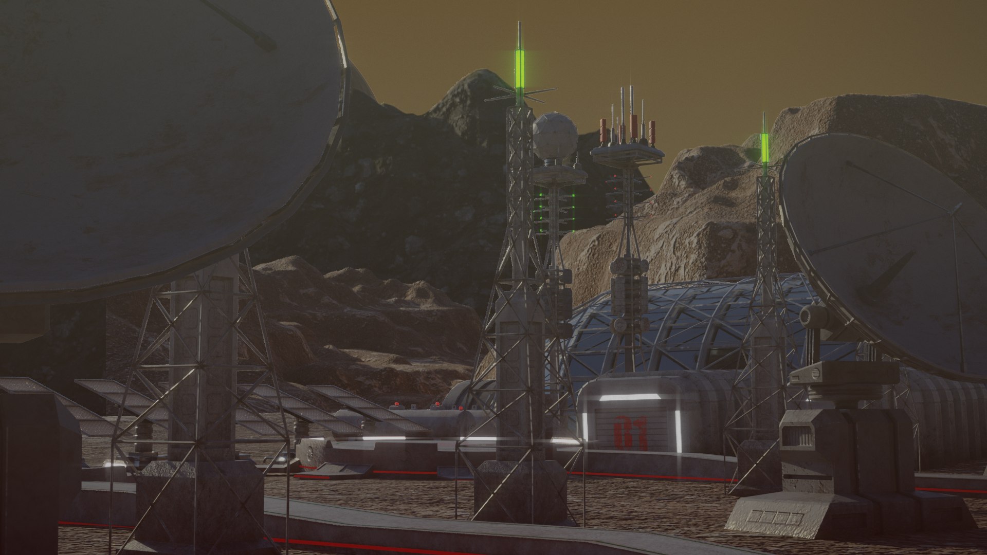 Sci-Fi Colony Asset Pack 3D - TurboSquid 1825743