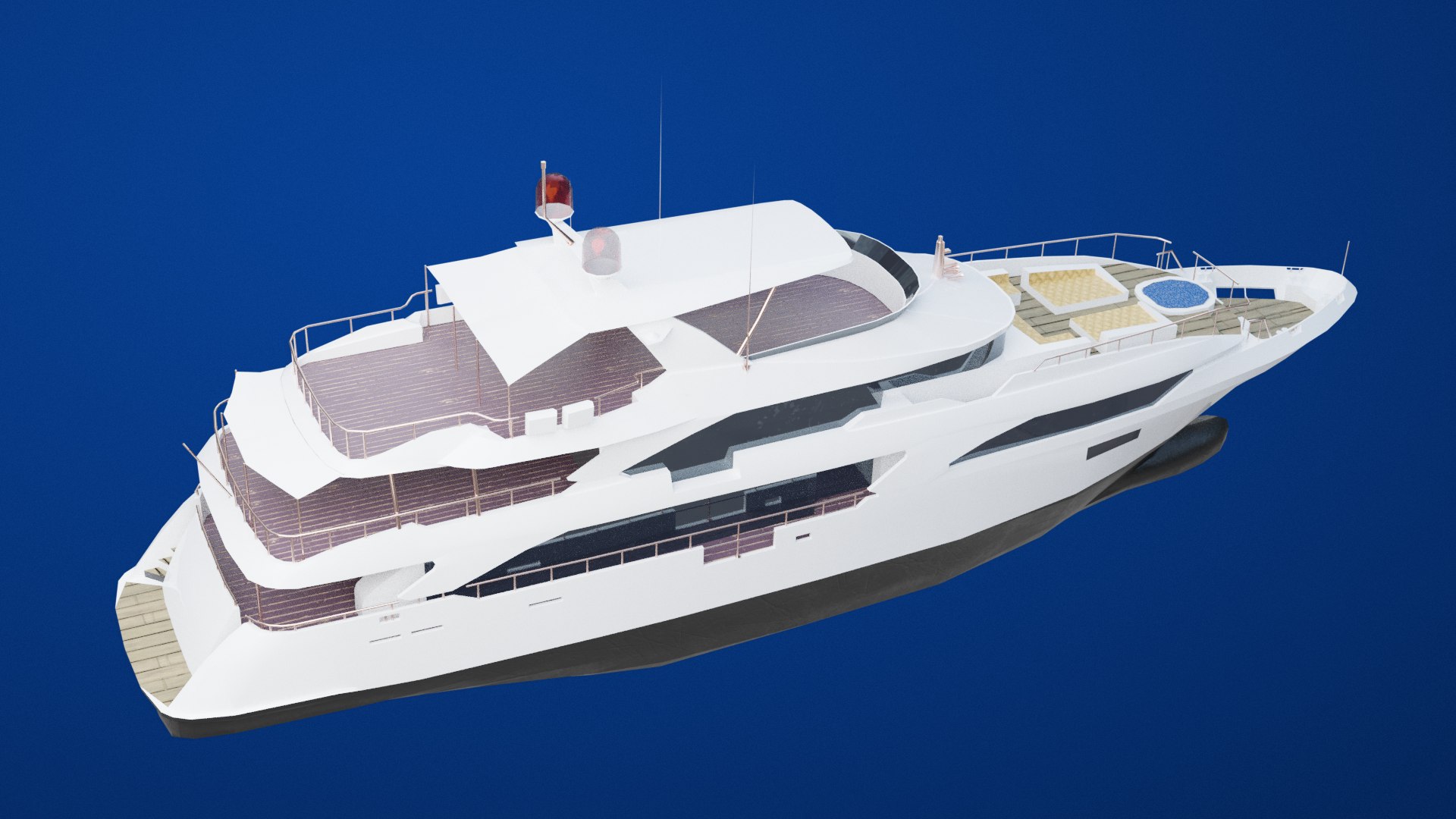 Mega Yacht 3D Model - TurboSquid 1996969