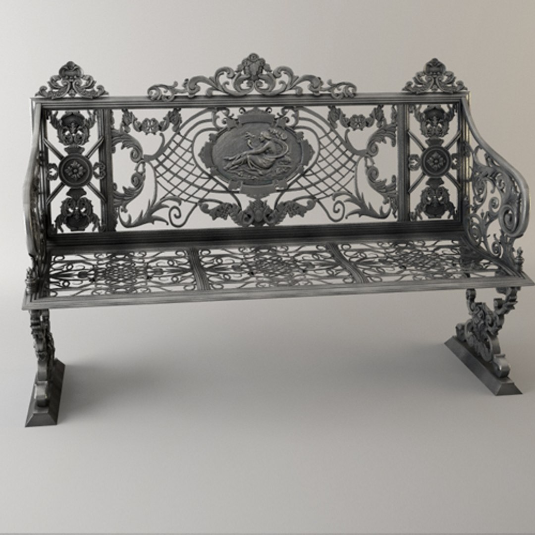 Bench Forged 3d Model