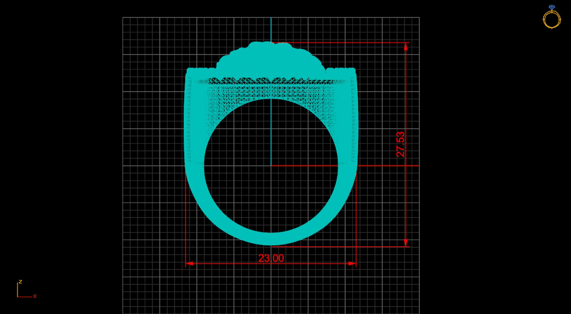 3D Model Luxury Iconic Greek Face Ring - TurboSquid 2450865