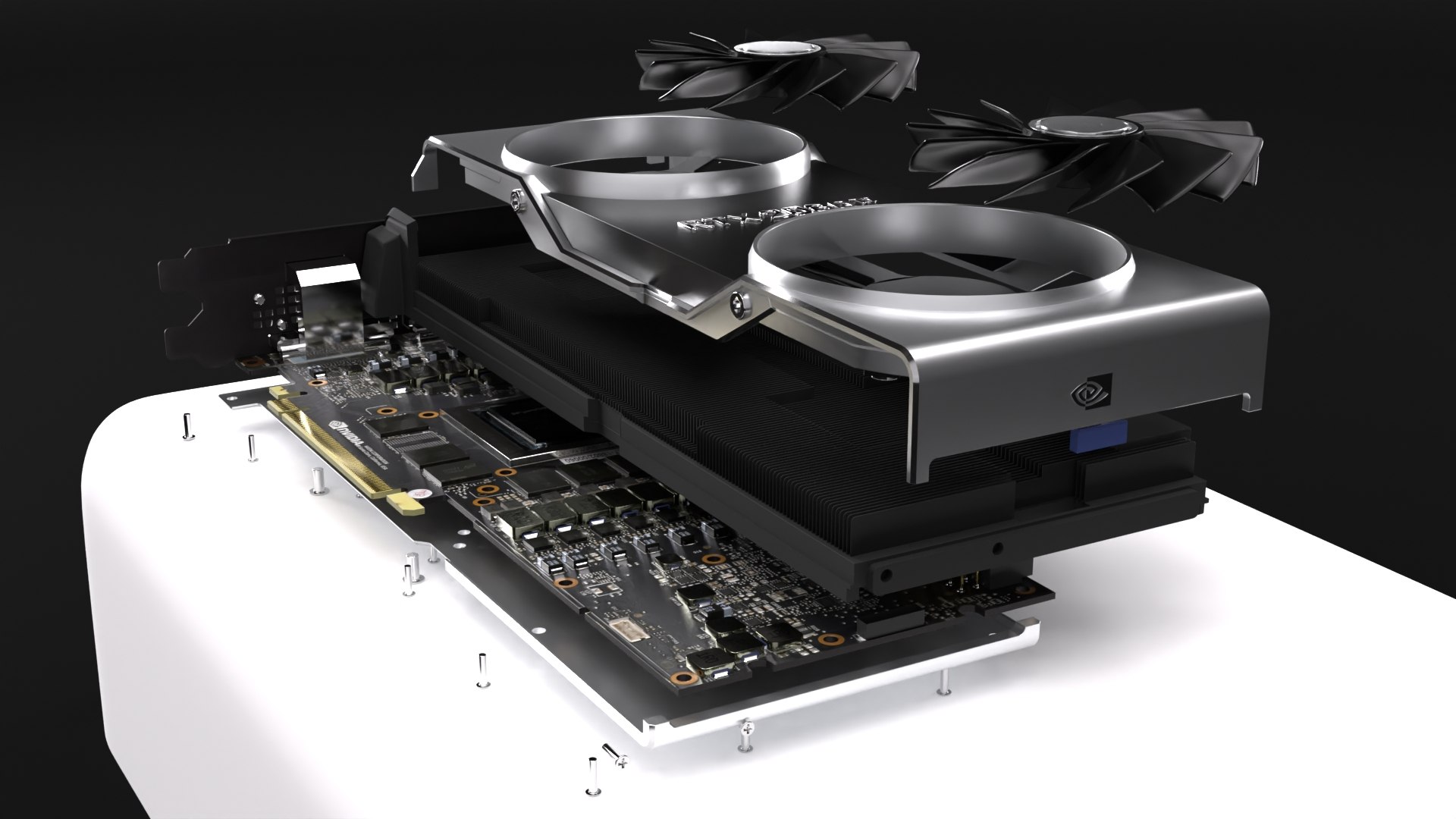 3D Nvidia GeForce RTX 2080 Ti FEseparated Model - TurboSquid 1997626
