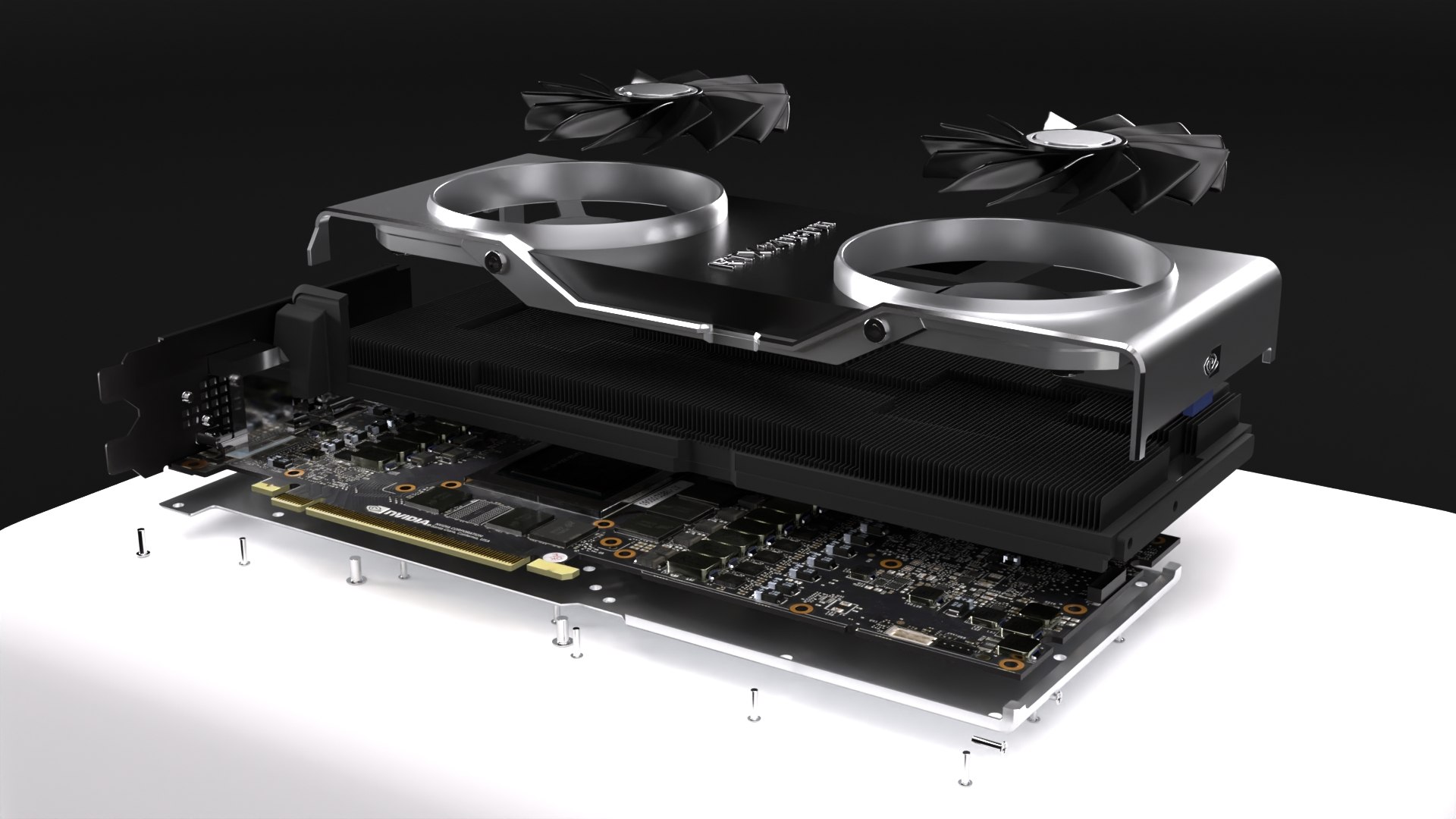 3D Nvidia GeForce RTX 2080 Ti FEseparated Model - TurboSquid 1997626