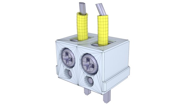 3D model block terminal electric - TurboSquid 1598599