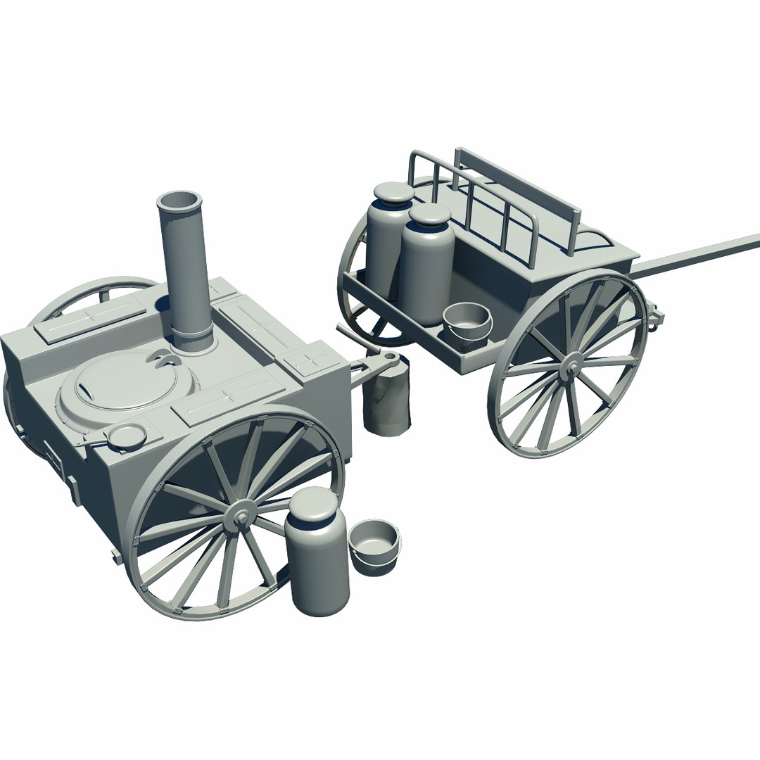 German Field Kitchen 3d Model