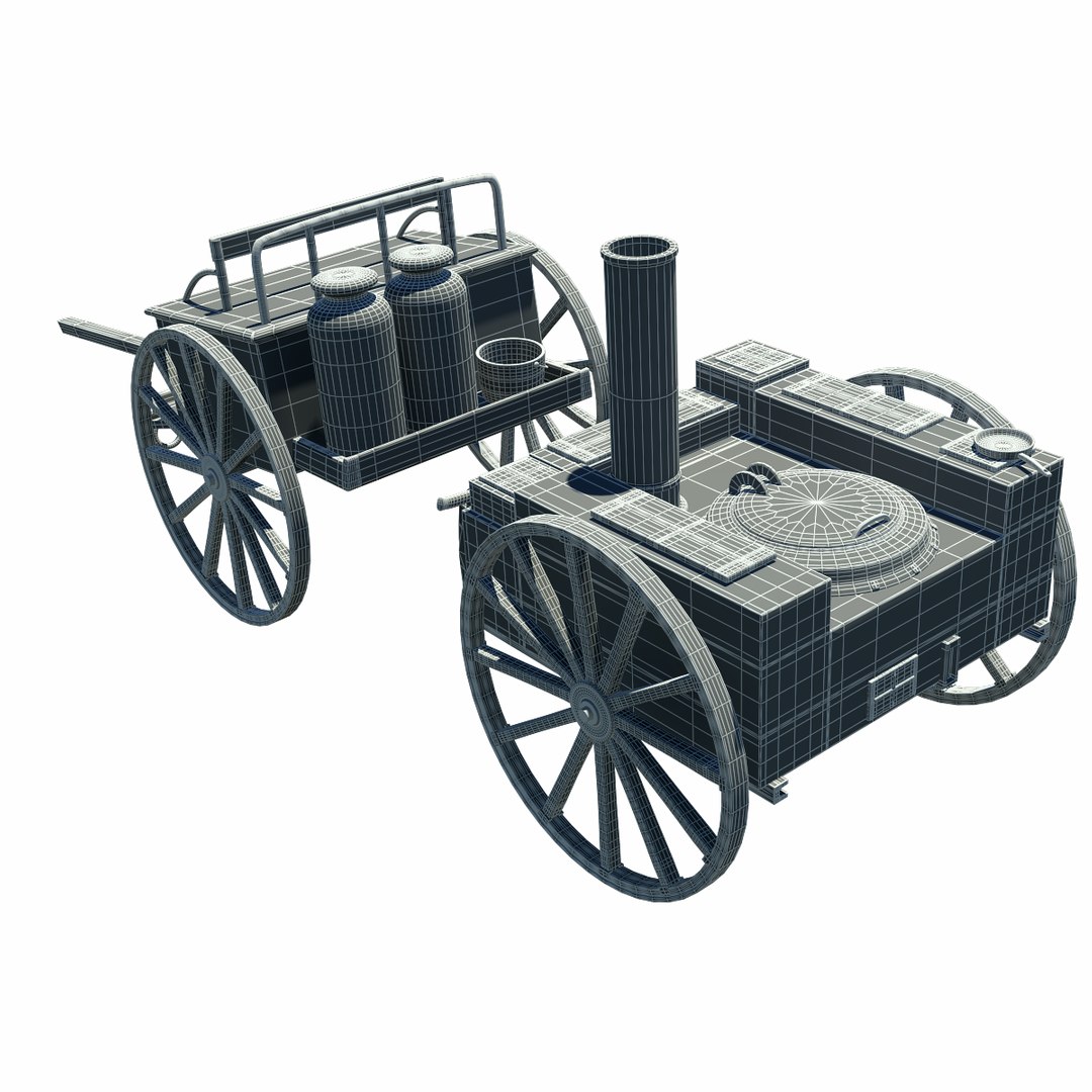 German Field Kitchen 3d Model