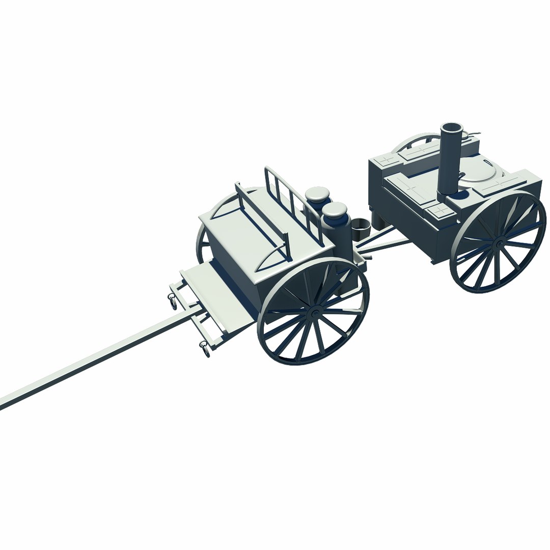 German Field Kitchen 3d Model