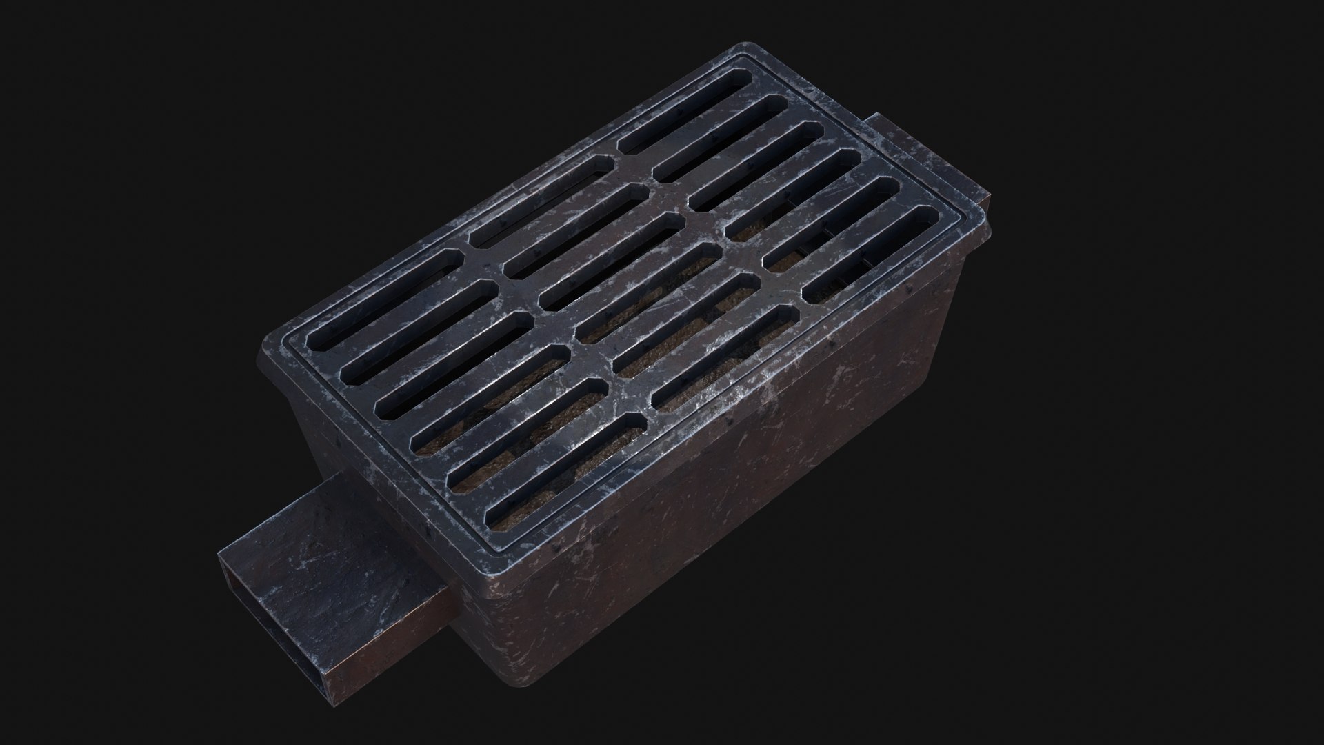 Sewage grate 3D model - TurboSquid 2168253