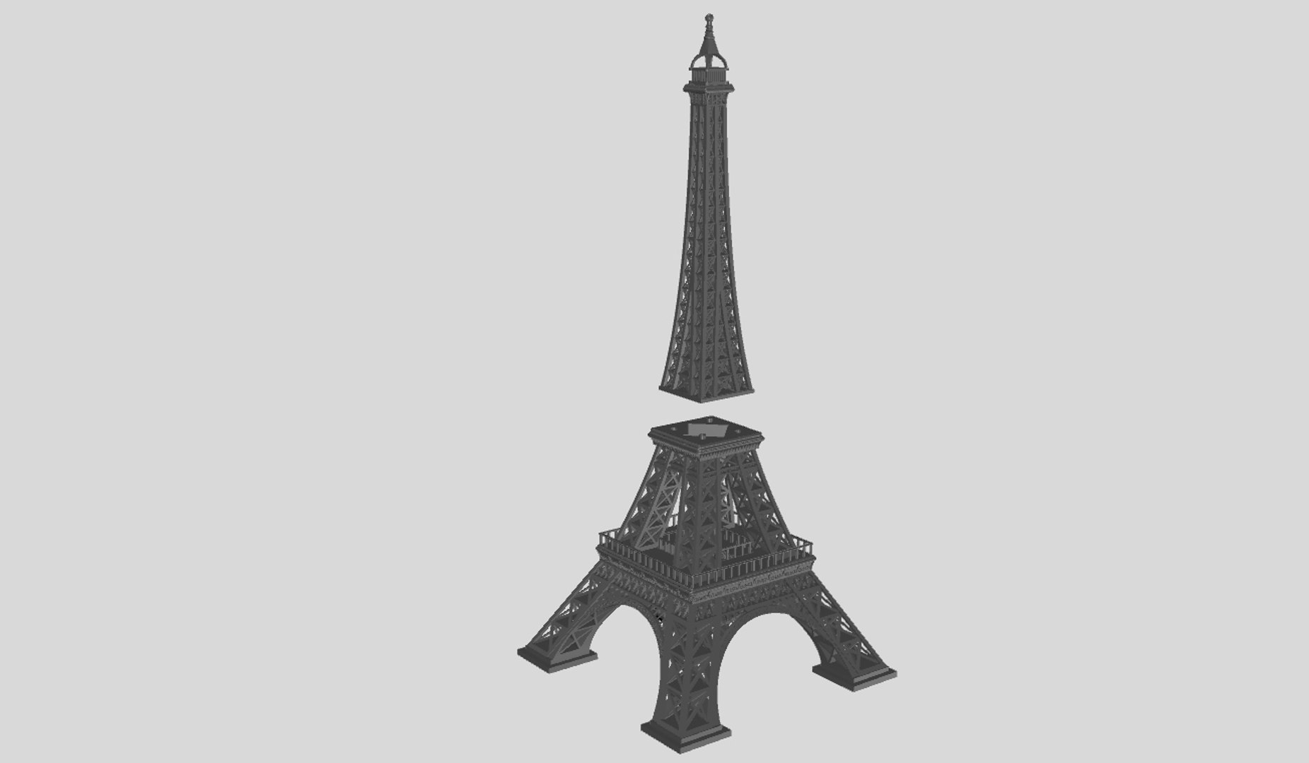 Eiffel Tower 3D Model - TurboSquid 1403414