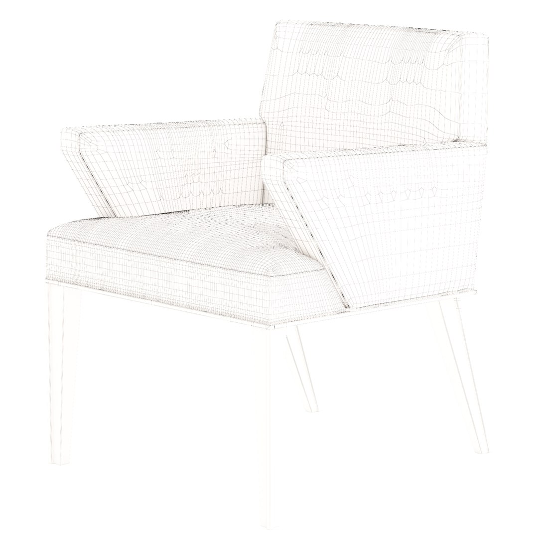 3D Brightchair Armchair In Cubist Style Model - TurboSquid 1852304