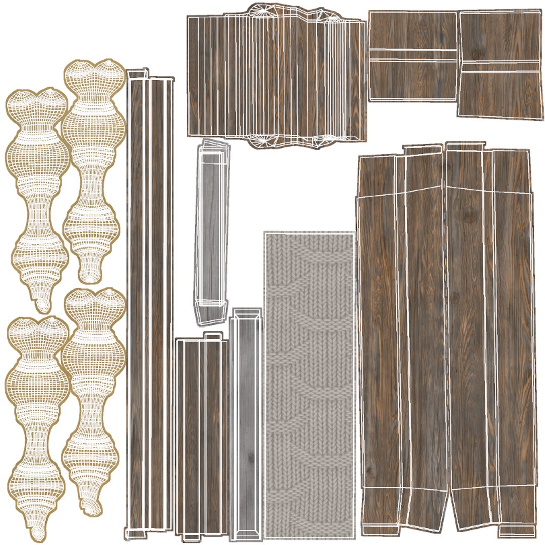 Roman Couch - Lectus Tricliniaris 3D Model - TurboSquid 1860397