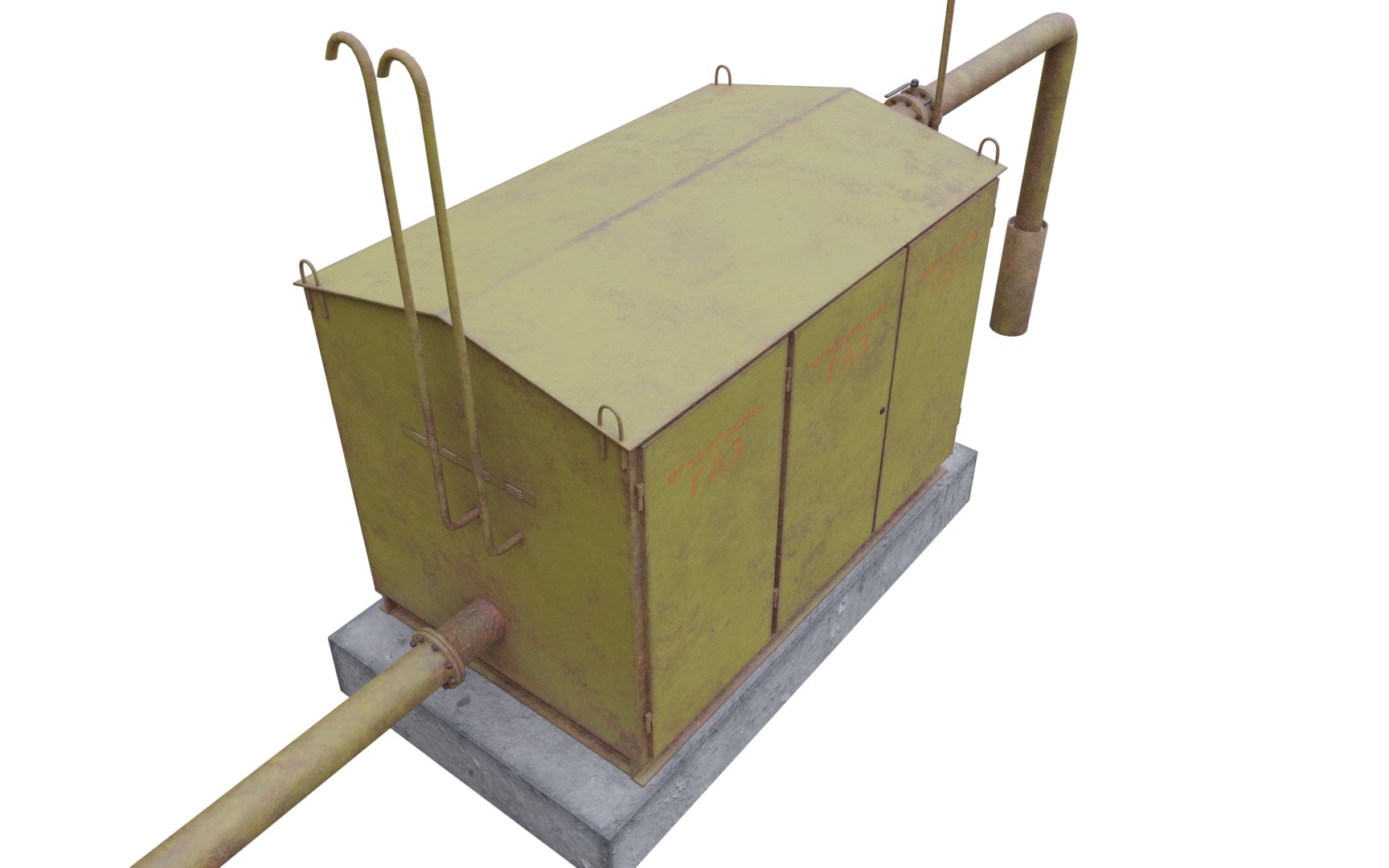 Old Gas Distributor 3D - TurboSquid 1258028