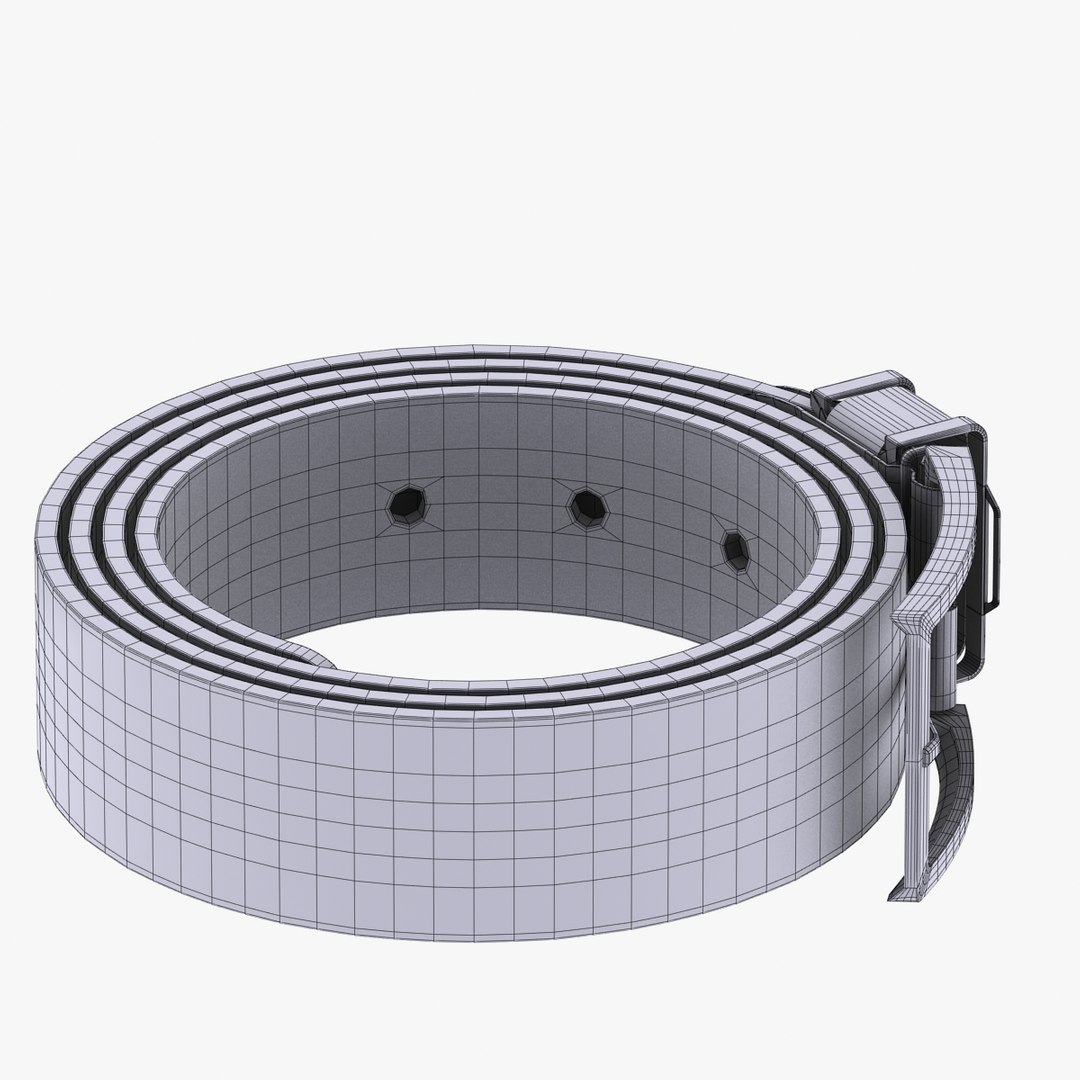 3d Model Belt Realistic Studio