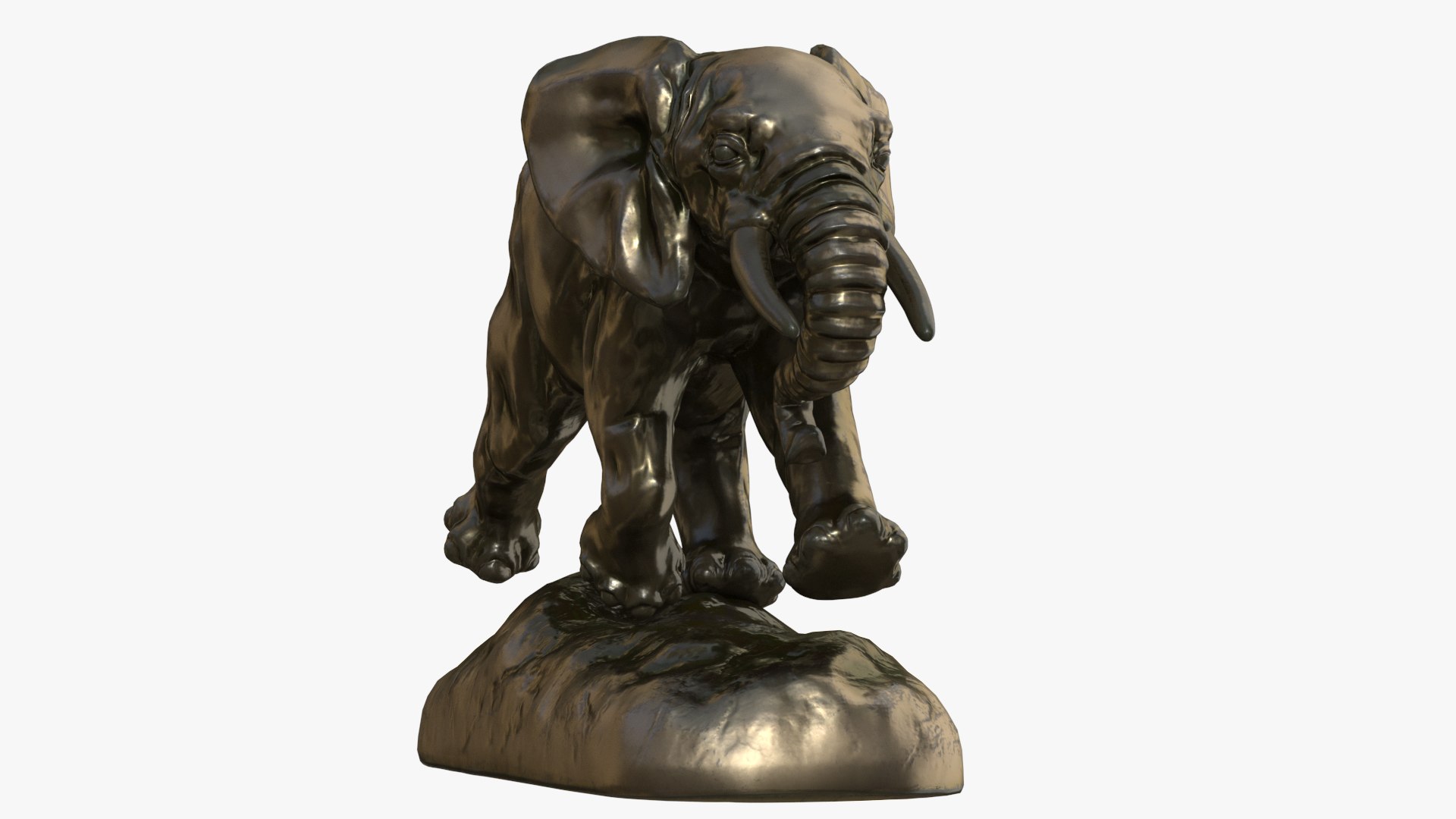 Running Elephant Sculpture 3D model - TurboSquid 1908615