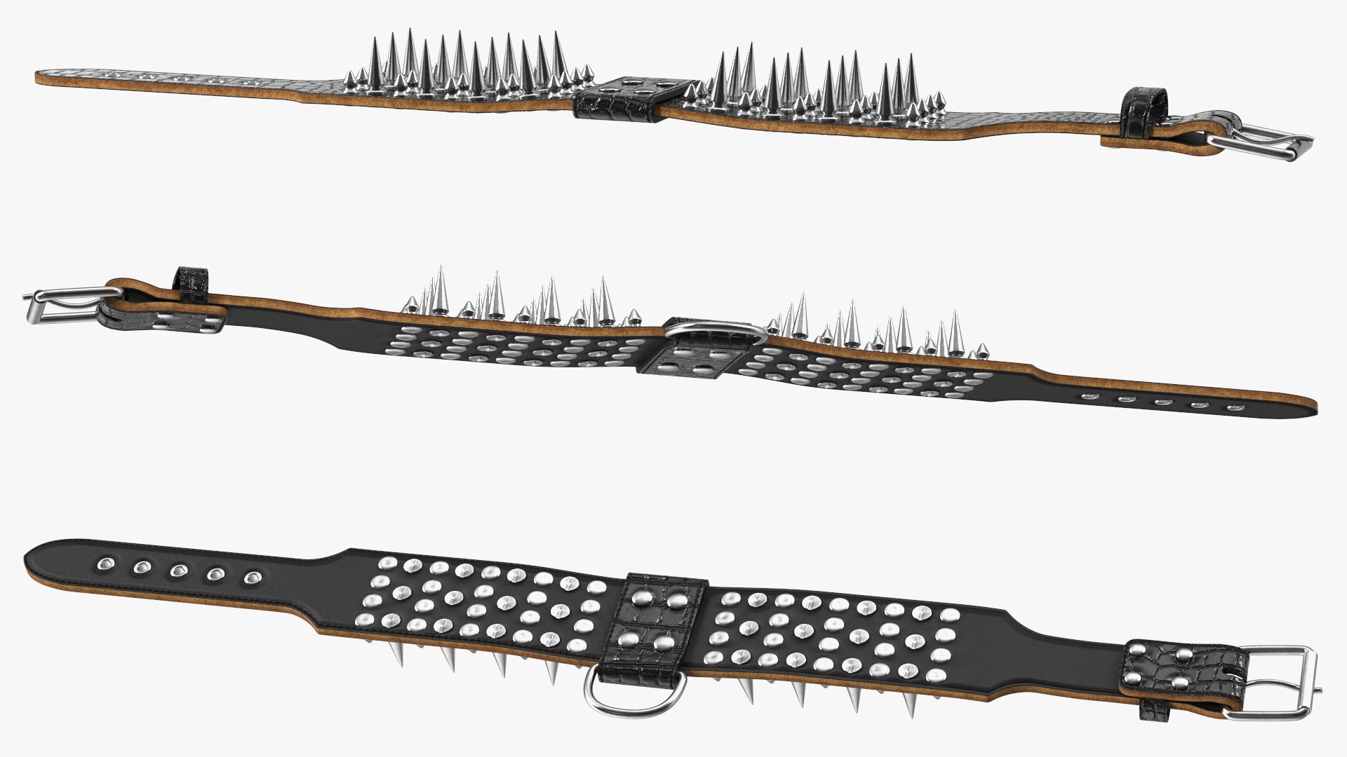 Pets Spike Collar Lying Black Model - TurboSquid 2147287