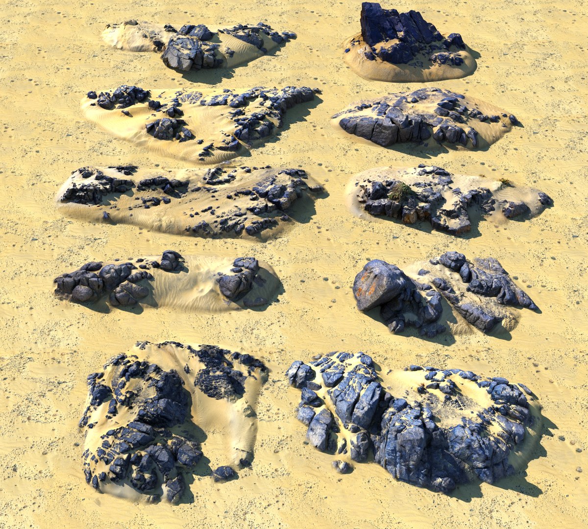 Dark Dunes Pack 3D Model - TurboSquid 2354496