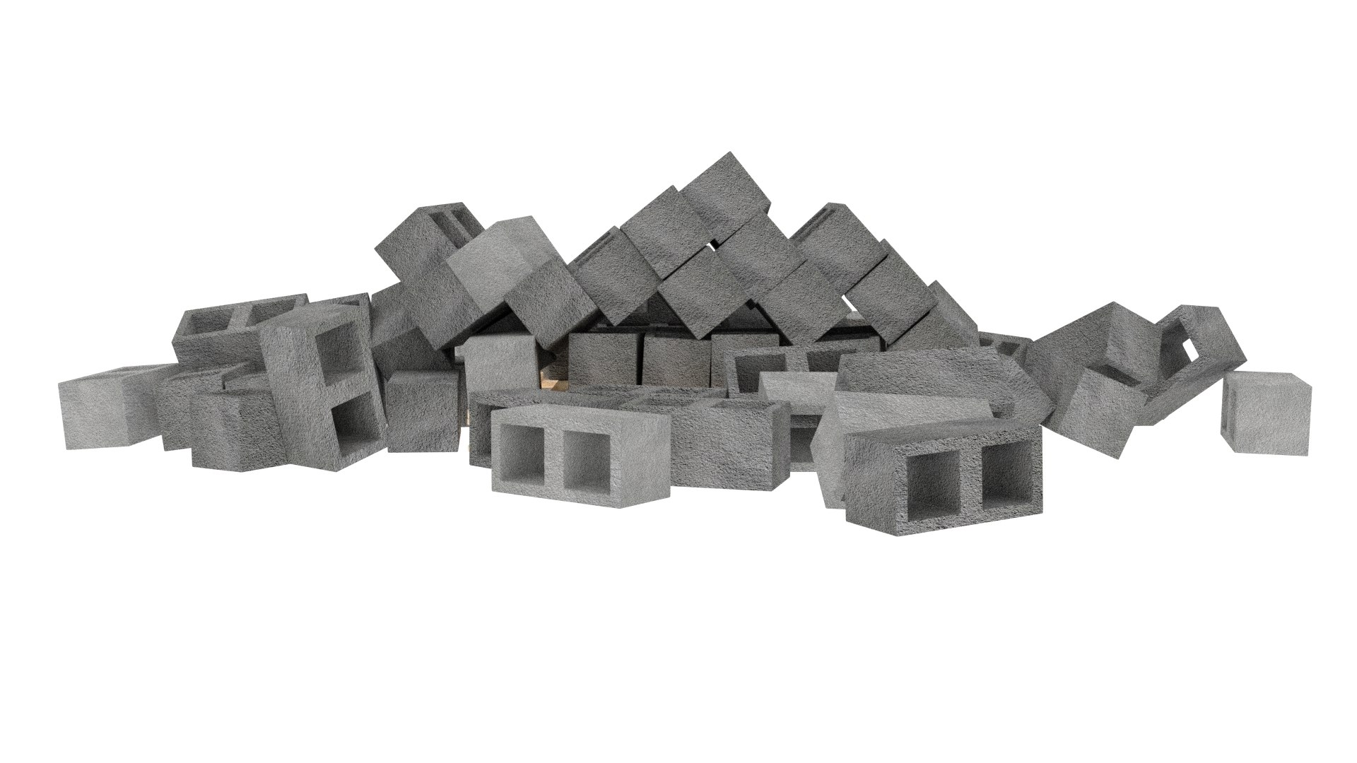 3D model concrete bricks pallet 1 - TurboSquid 1949346