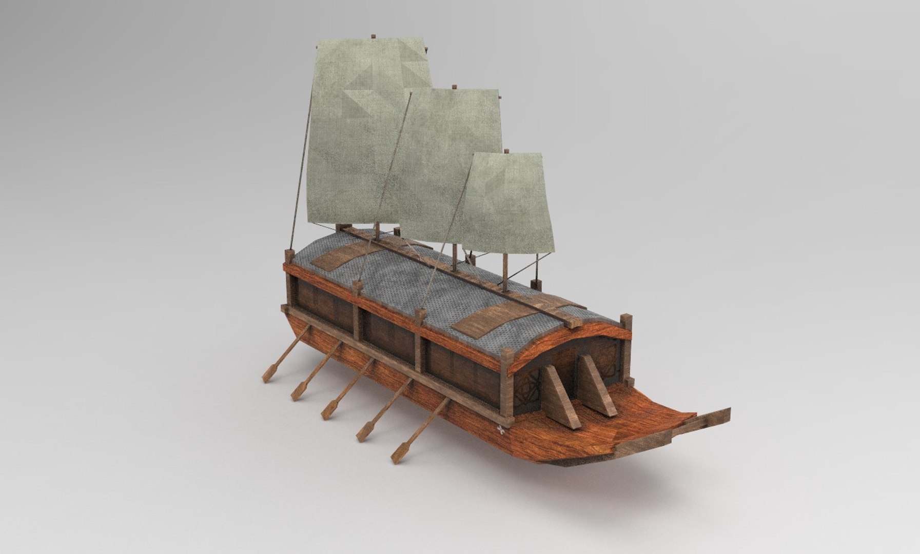 3D Korean Turtle Ship - Model - TurboSquid 1693960