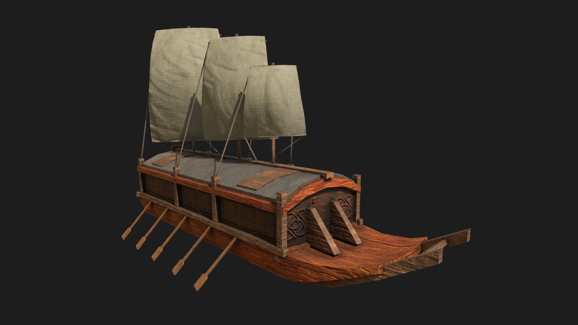 3D Korean Turtle Ship - Model - TurboSquid 1693960