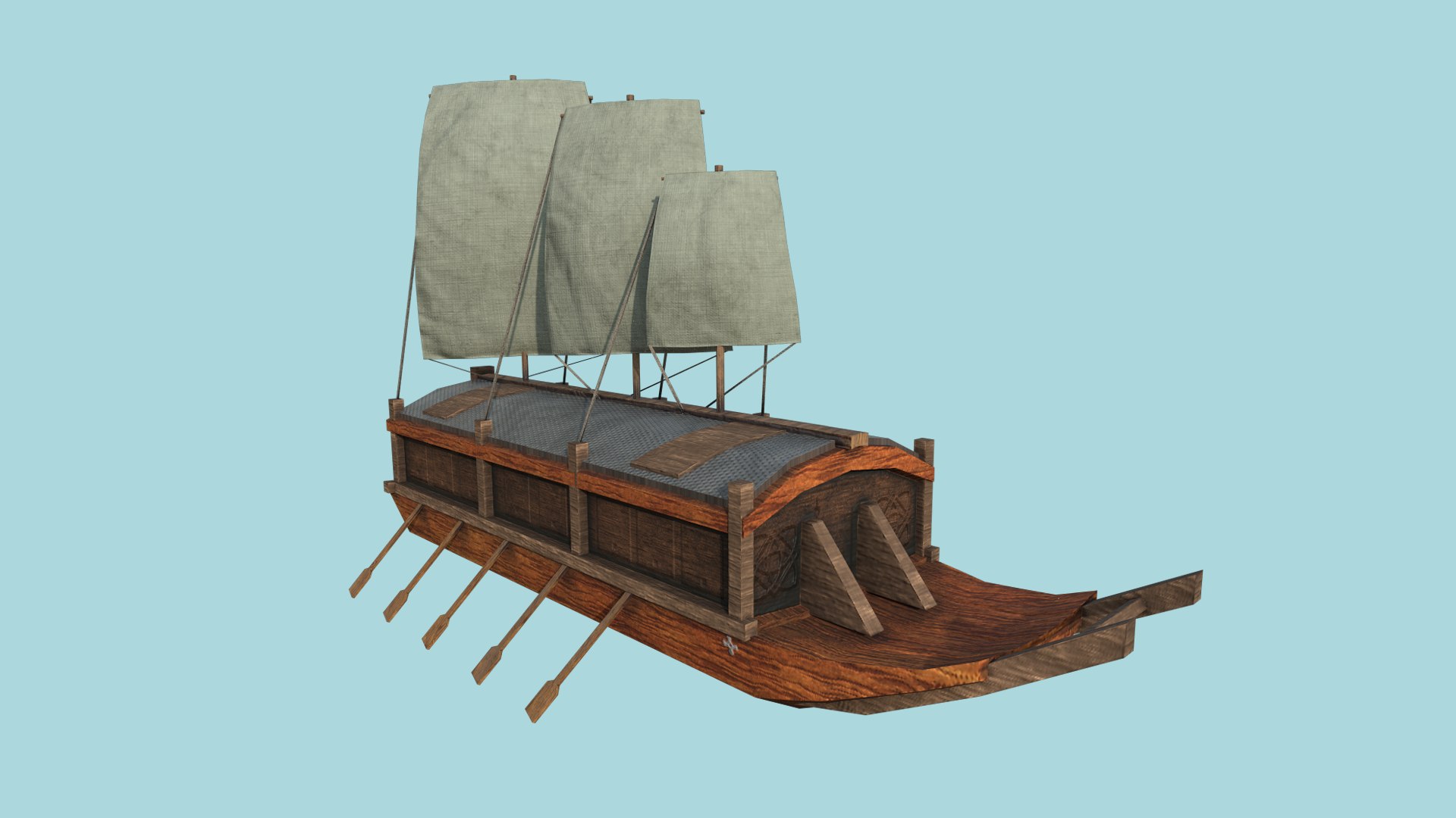 3D korean turtle ship - model - TurboSquid 1693960