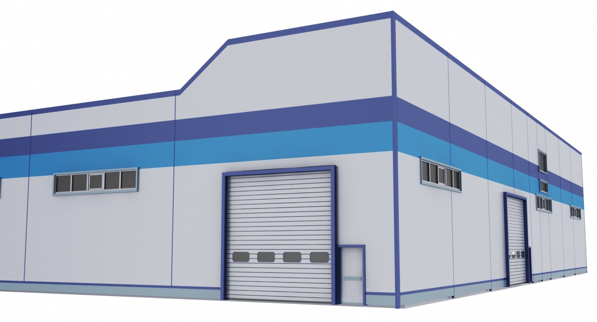 3D Factory Warehouse Model - TurboSquid 1342220