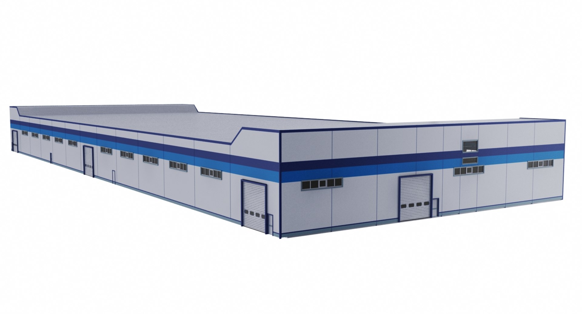 3D Factory Warehouse Model - TurboSquid 1342220