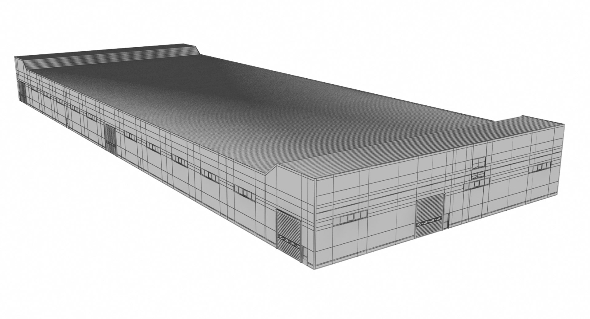 3D Factory Warehouse Model - TurboSquid 1342220