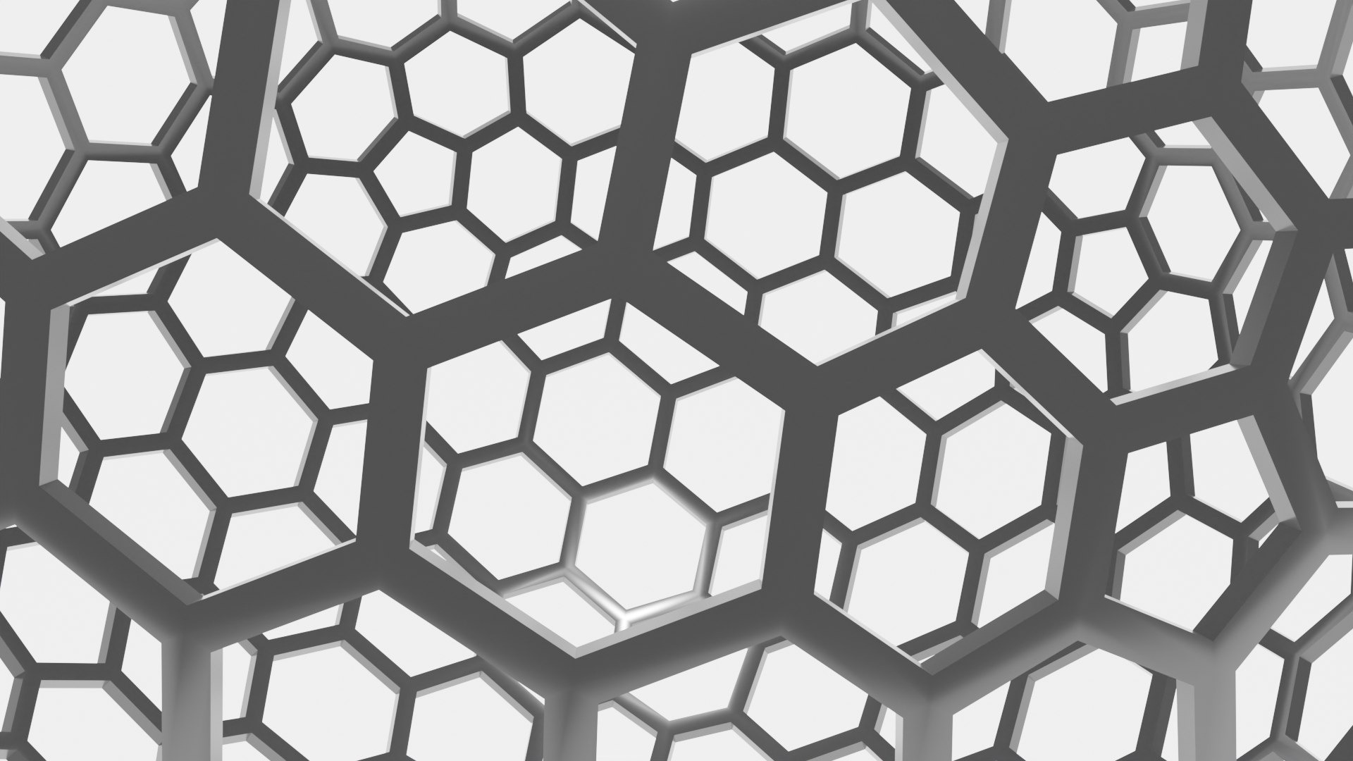 Geodesic Hexagon Dome Frame 3D - TurboSquid 2087092