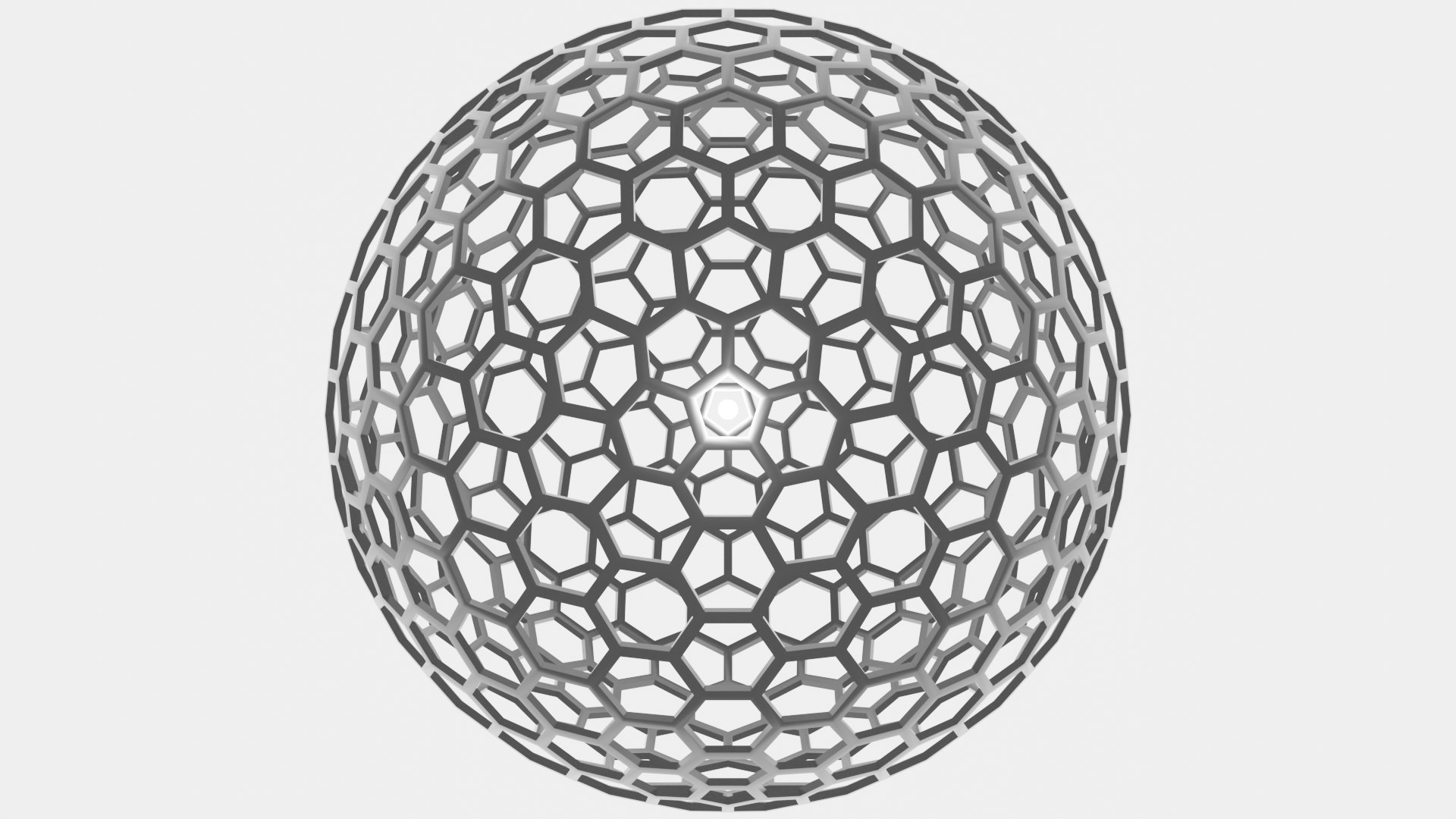 Geodesic Hexagon Dome Frame 3D - TurboSquid 2087092