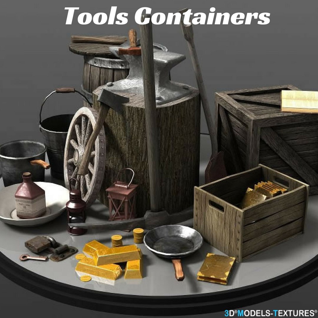 3D Tools Containers Model - TurboSquid 1210056