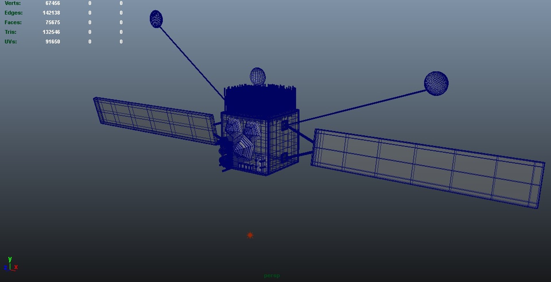 Satellite Space 3d Model