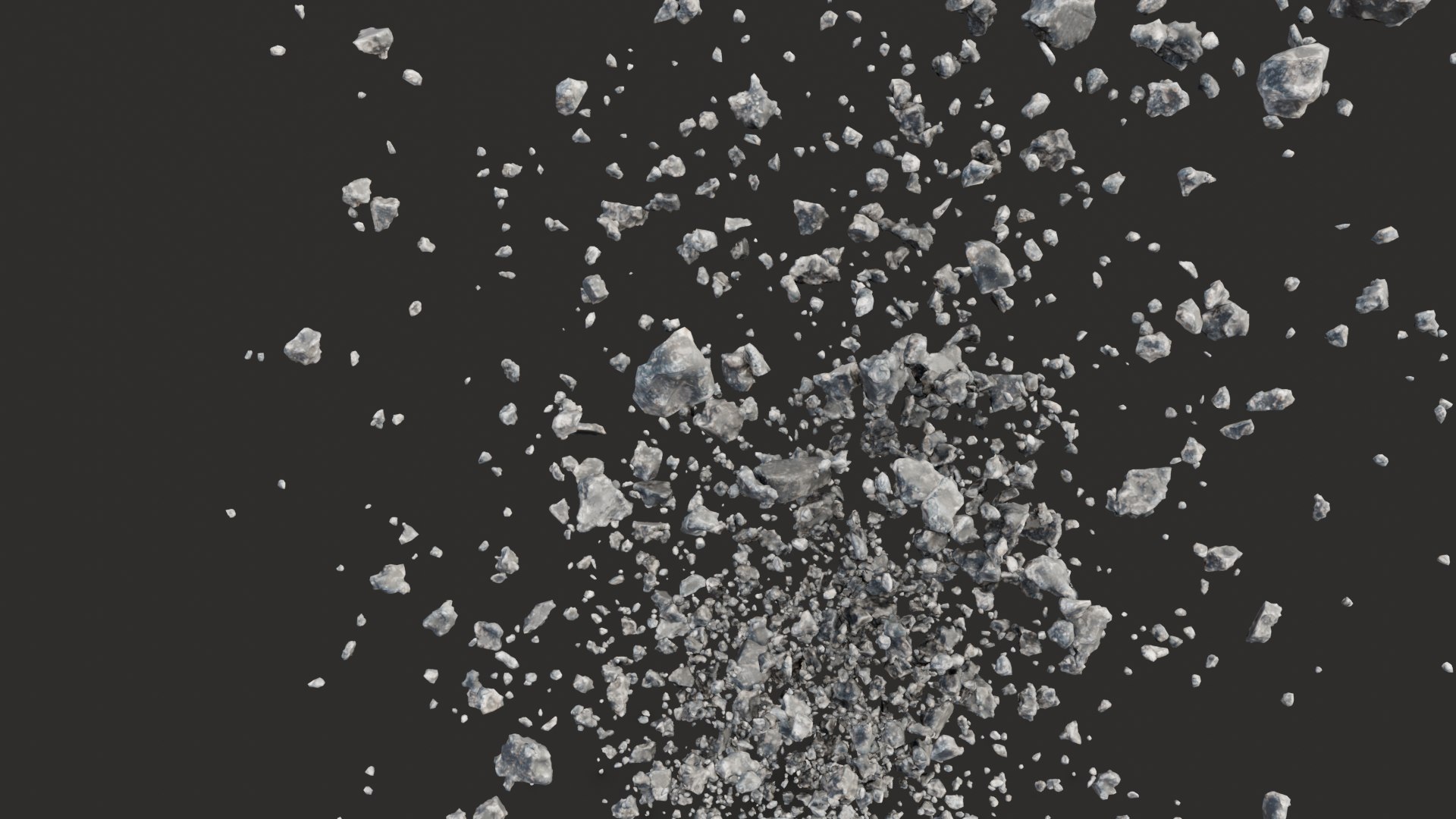 Animated Concrete Explode Upwards Sharp Model - TurboSquid 1778141