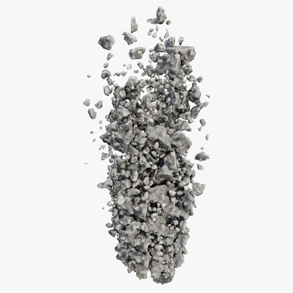 Animated Concrete Explode Front 3D model - TurboSquid 1776369