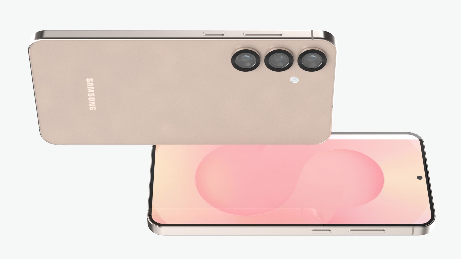 Samsung Galaxy S25 Plus Pink Gold Model - TurboSquid 2344811