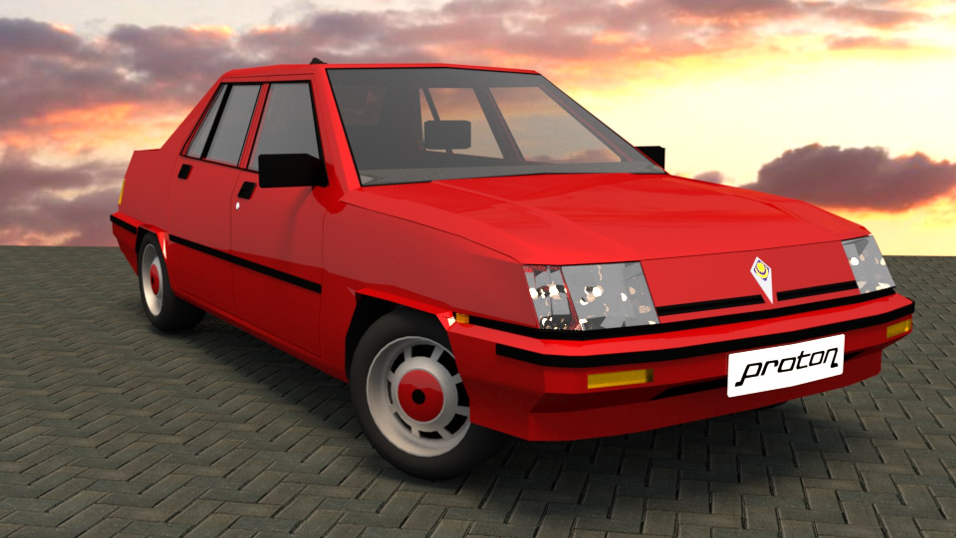 Proton Saga 1980 3D Model - TurboSquid 1469462