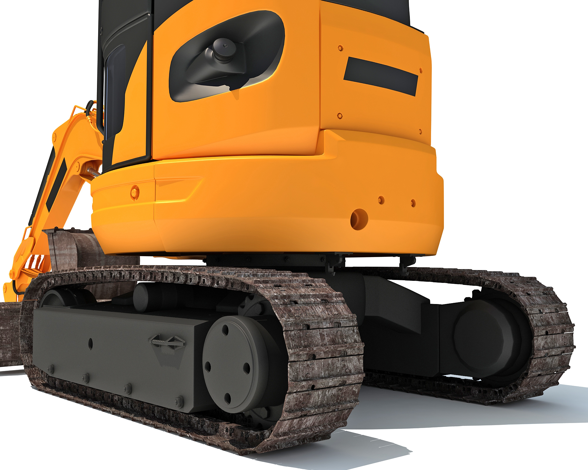 3D tracked mini excavator model - TurboSquid 1238802