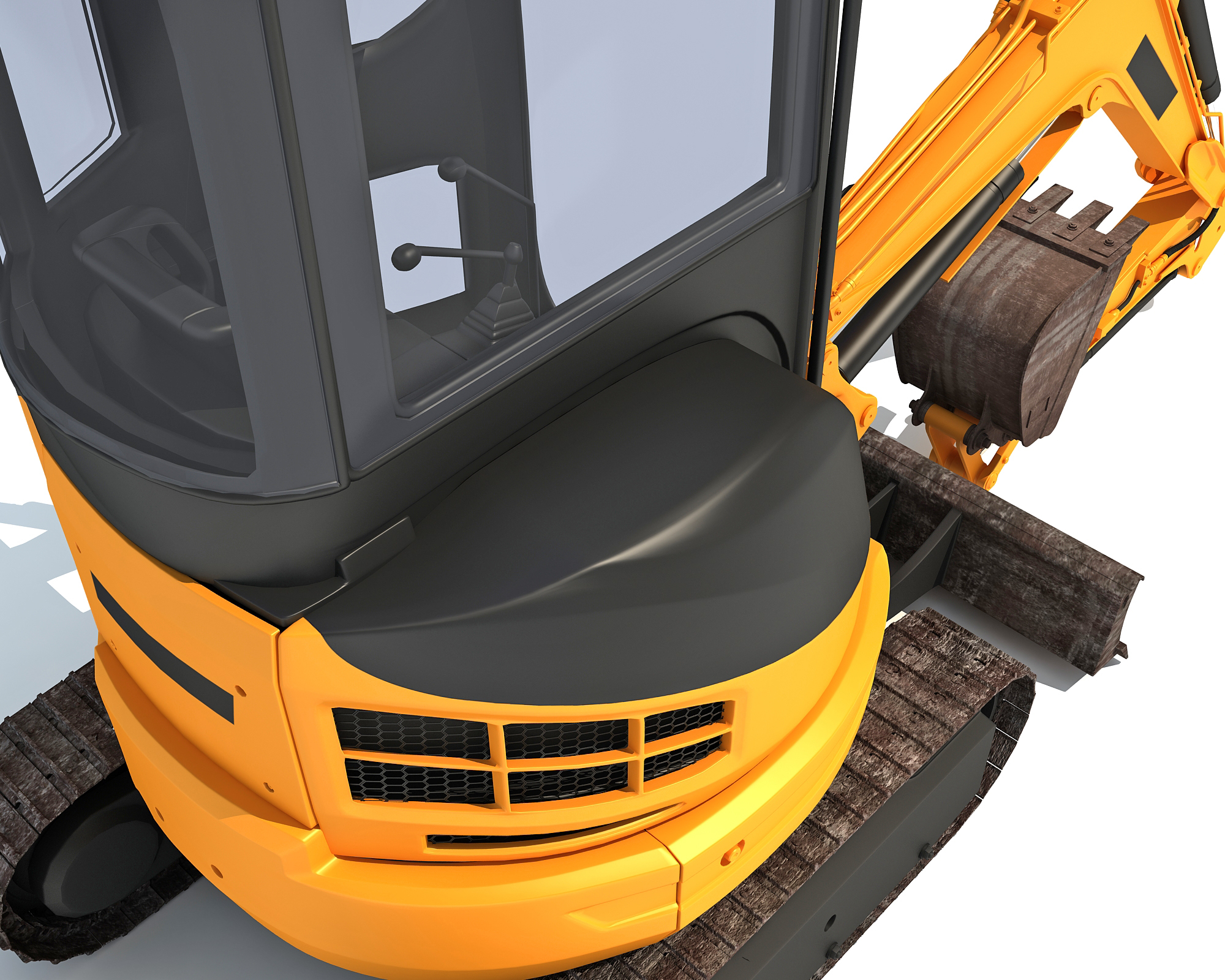 3D tracked mini excavator model - TurboSquid 1238802