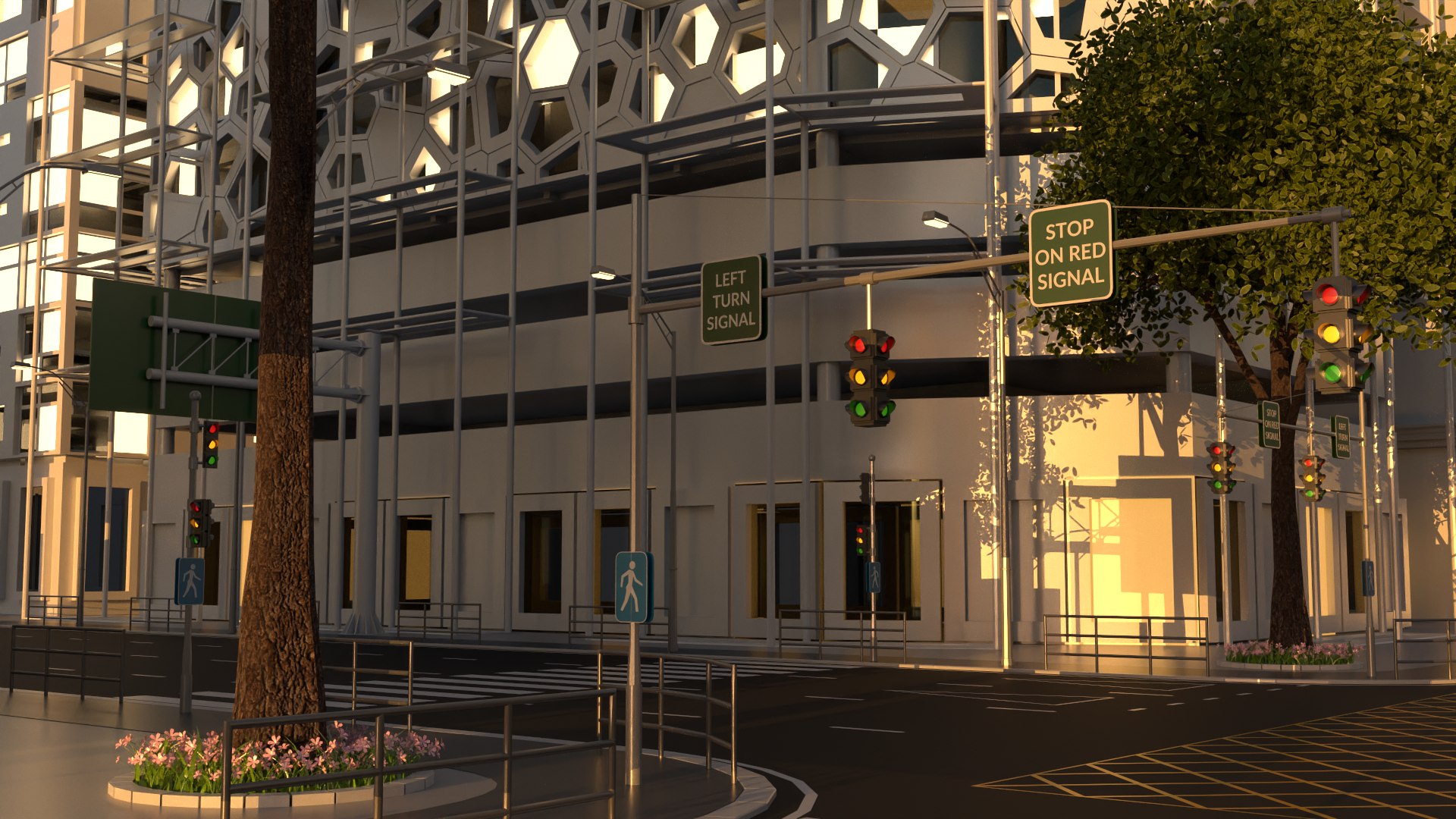 City Intersection 3D Model - TurboSquid 1669991