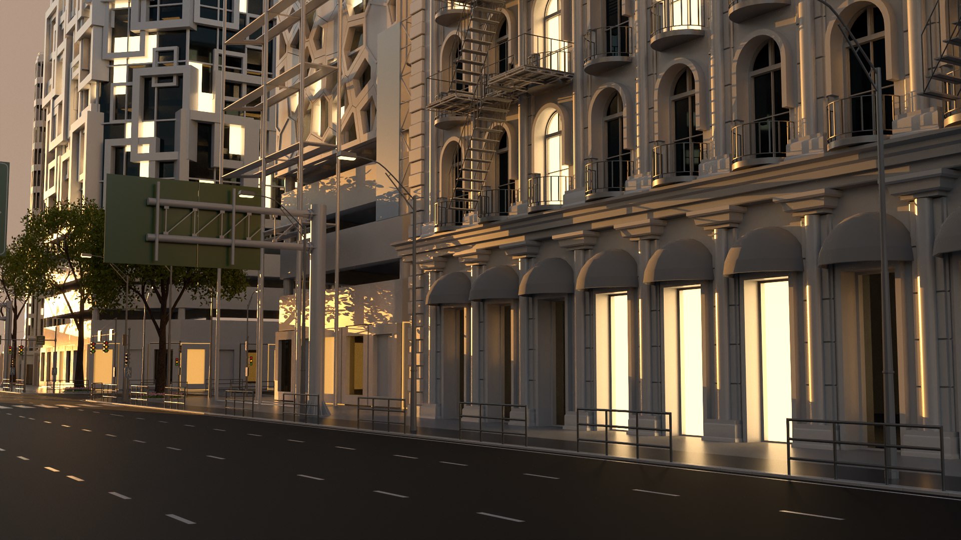 City Intersection 3D Model - TurboSquid 1669991