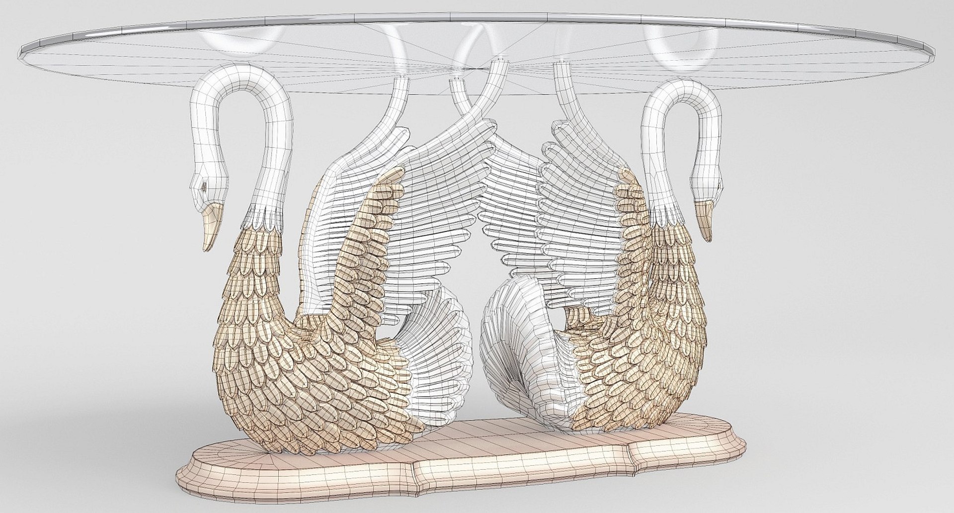 Swan Table 3d Model