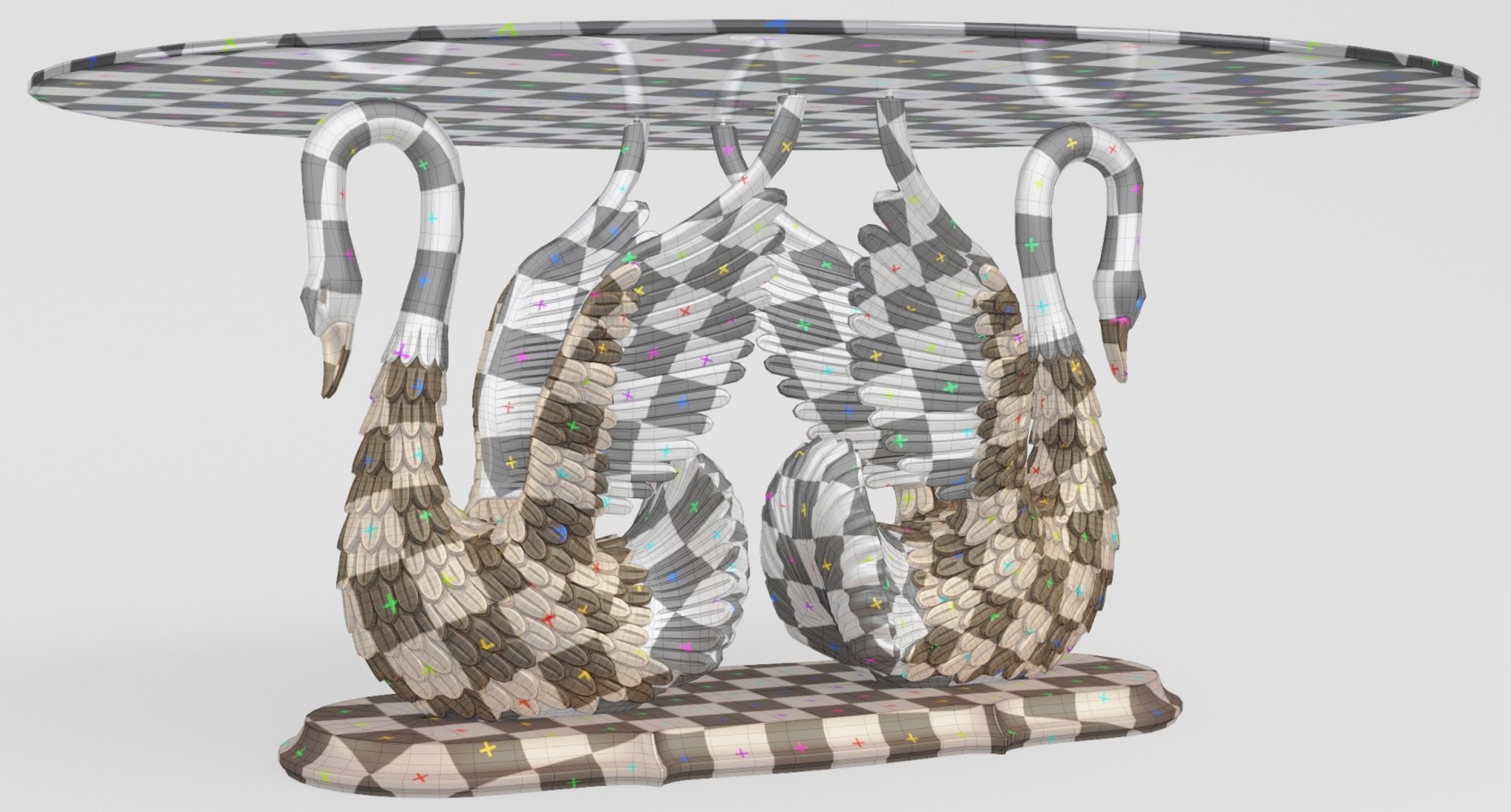 Swan Table 3d Model