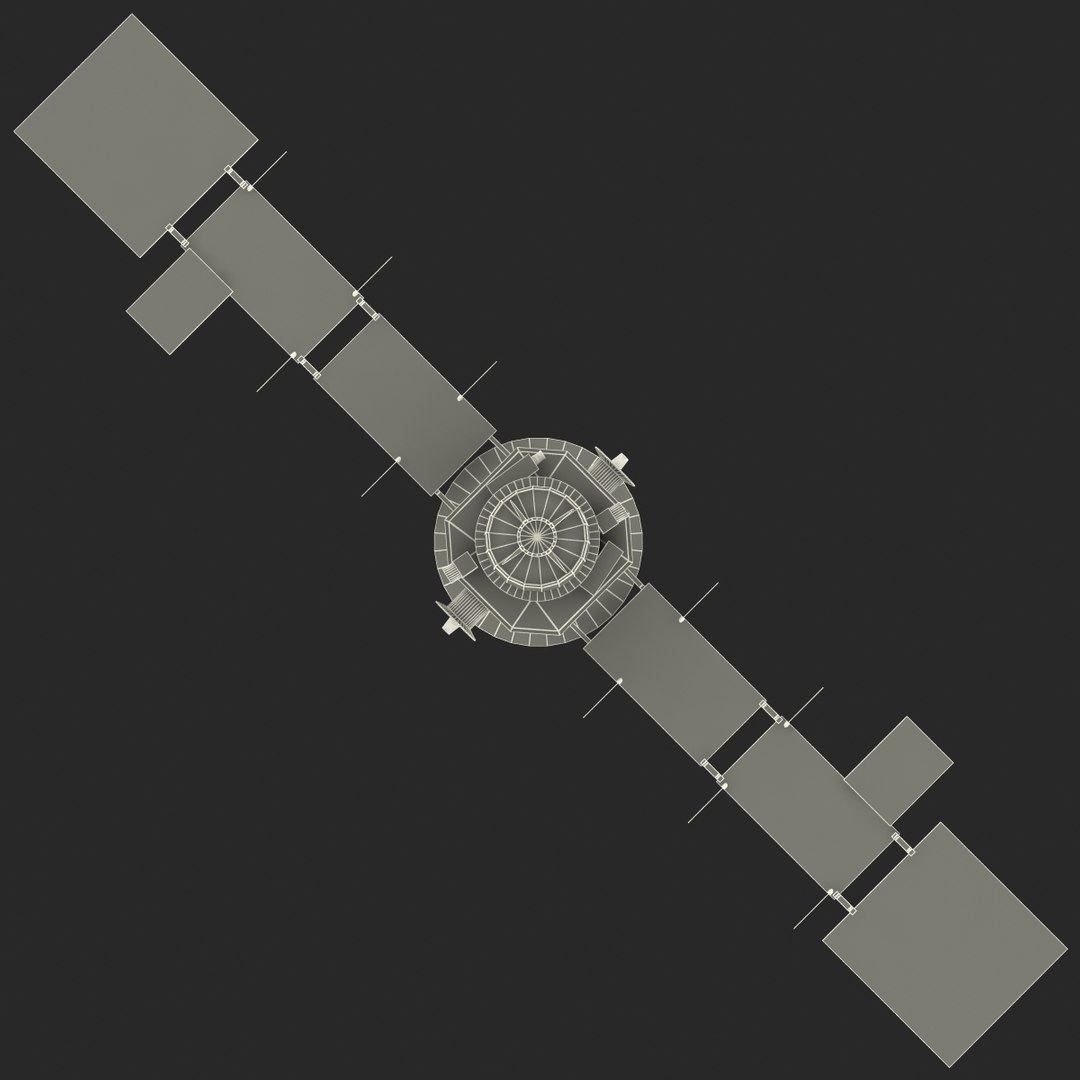 Air Force Research Satellite 3d Max